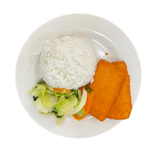 鱼扒饭 / Fish Fillet with Noodles – UTAR Cafeteria (Block G)